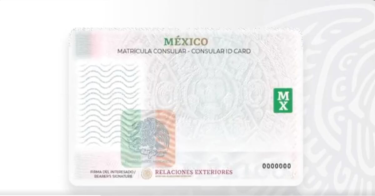 Matrícula consular es el primer documento de identificación oficial no ...